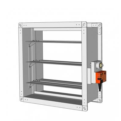 Van động cơ ống gió vuông